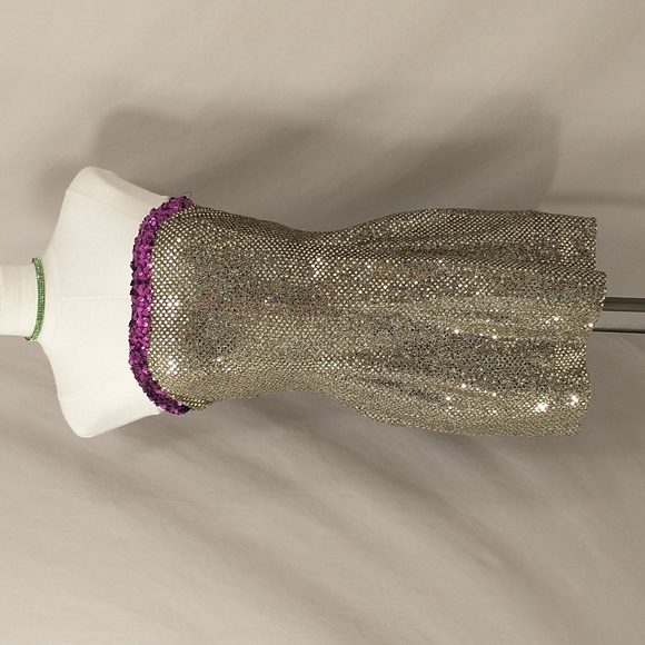 Hand Crafted | Dresses | Sexy Sparkly Costume Mini Dress Club Dancer ...